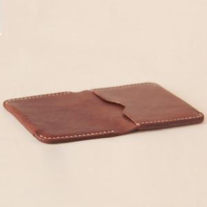 Handmade Leather Wallet / Card Case / Minimal Leather Wallet / Cash ...