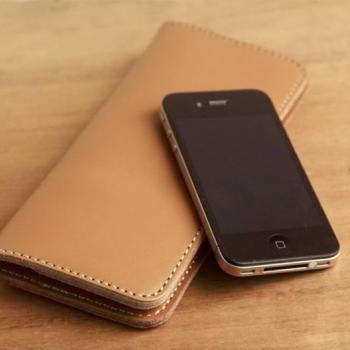 Handmade Leather Wallet / Card Case / Minimal Leather Wallet / Cash ...